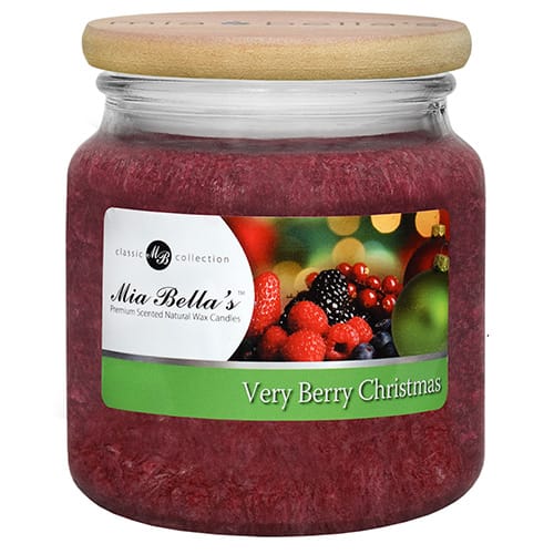 Mia Bella's Very Berry Christmas 16oz Jar candles & fragrance products